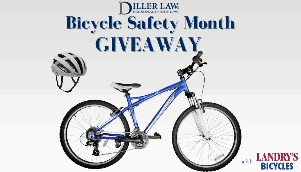 Bicycle Safety Month Giveaway 2025 - Diller Law Personal Injury Law